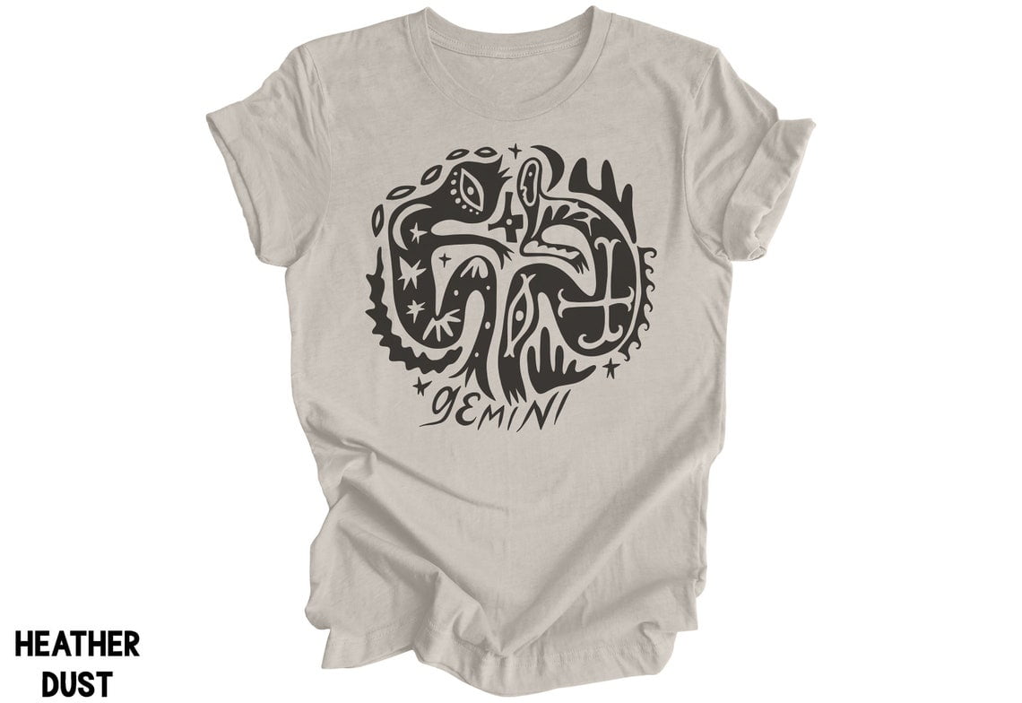 Osec Gemini Shirt Astrology Tshirt Gemini Zodiac Sign Trendy Boho Graphic Tee Zodiac Lover Gift ...
