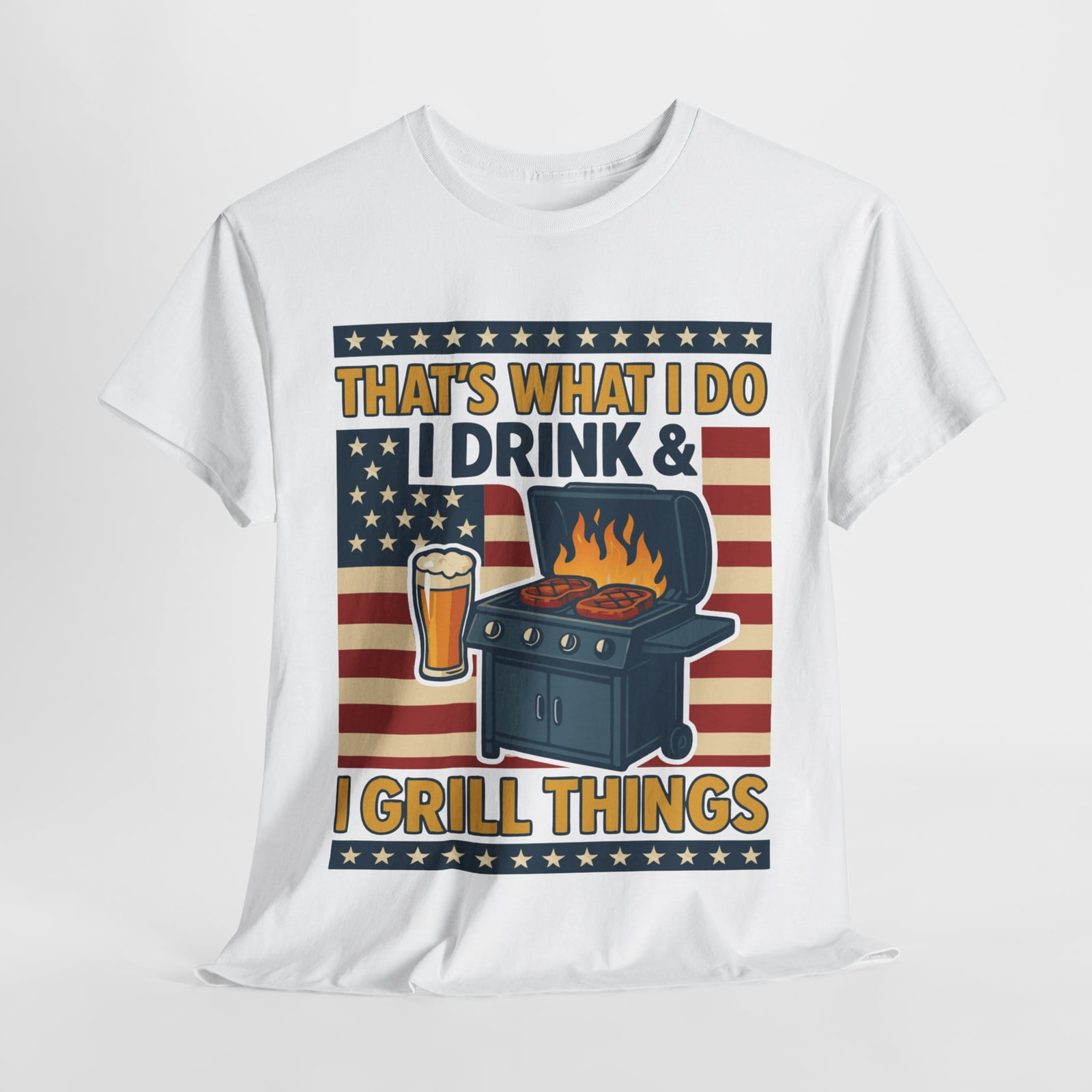 Osec Grill T-Shirt Cotton Tee - BBQ, Funny Shirt, Summer Gift Fathers ...