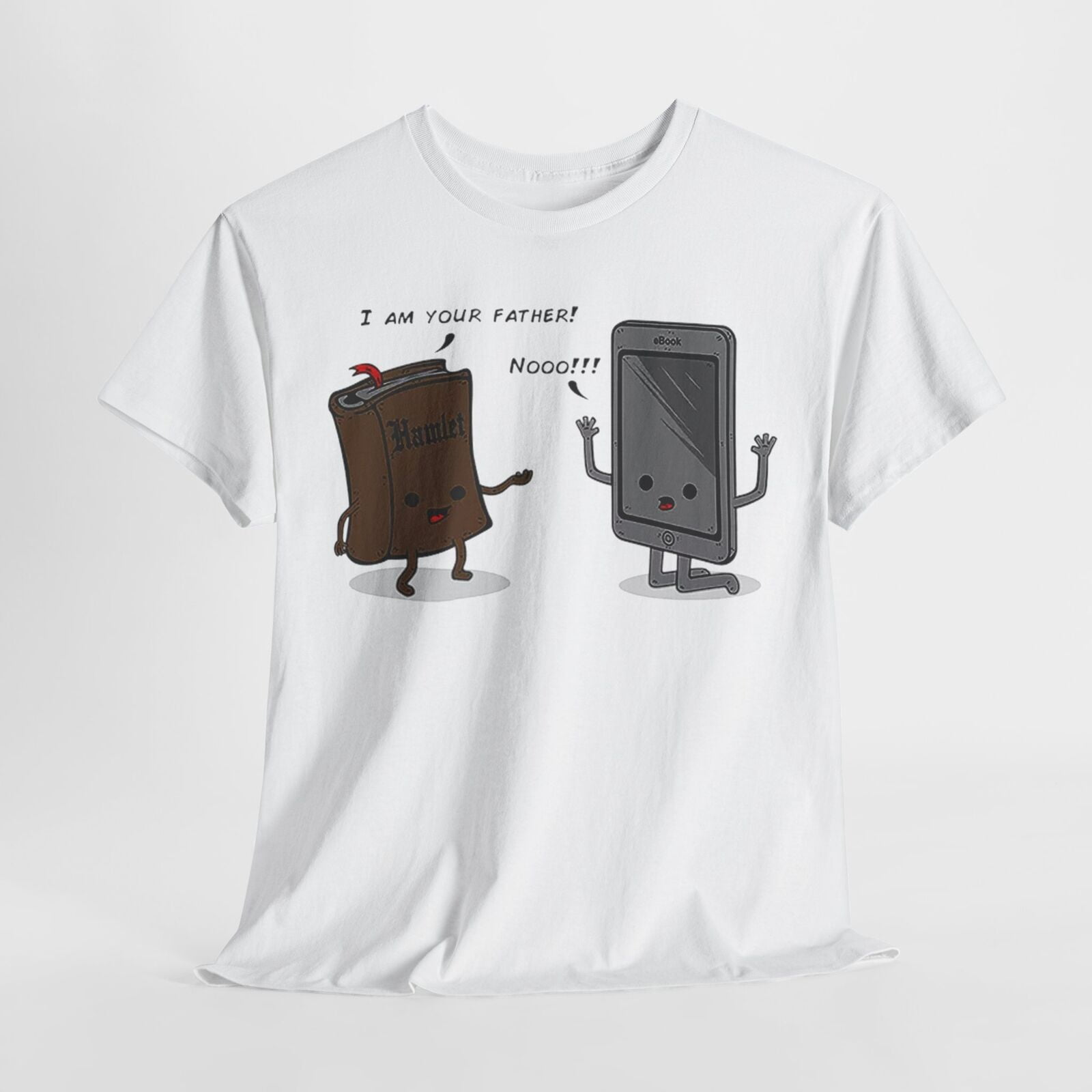 Osec Hilarious "I AM YOUR FATHER!" T-shirt: Cartoon Book vs. E-Reader ...