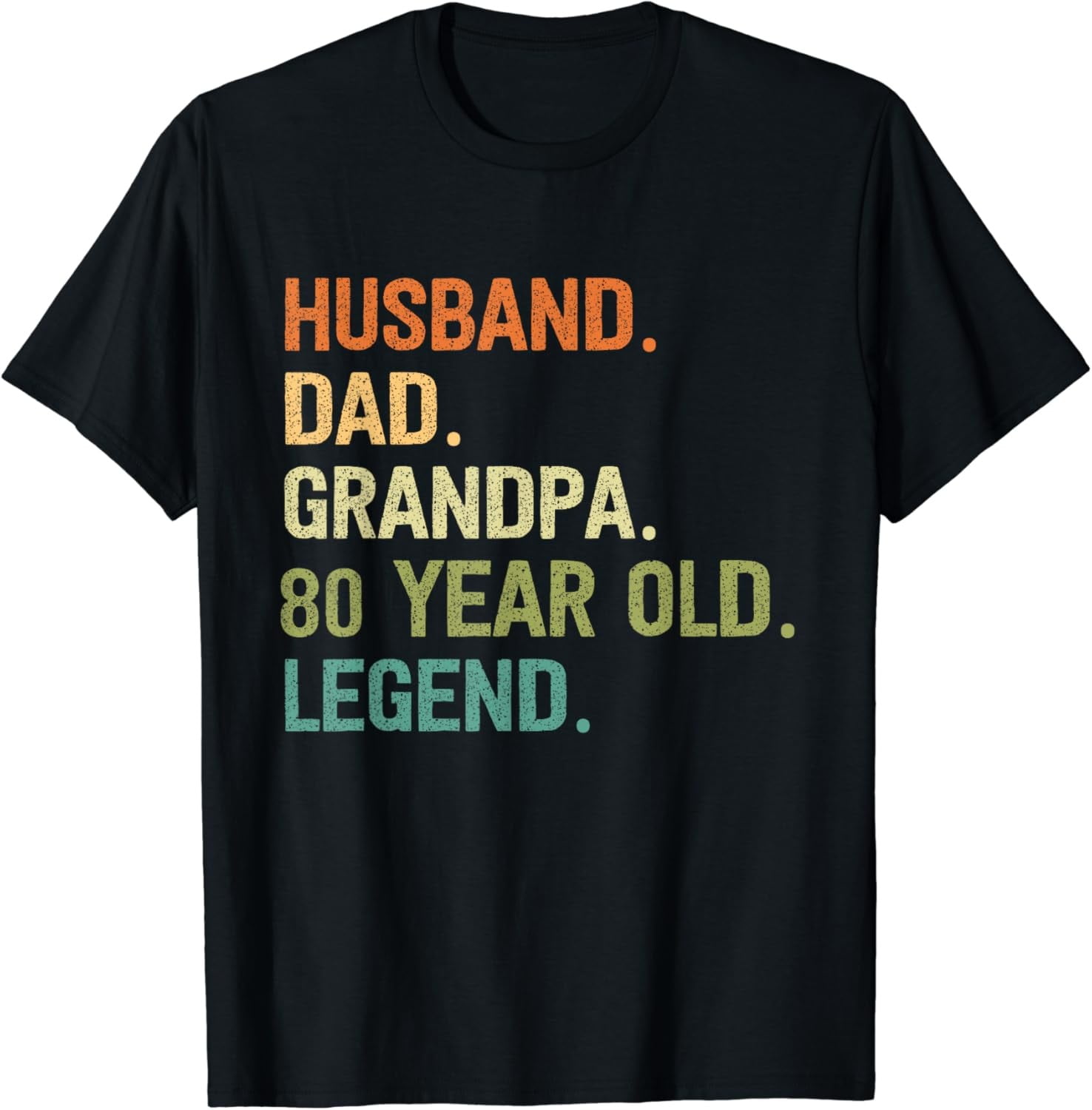 Osec Husband dad grandpa 80 year old 80th birthday fathers day T-Shirt ...