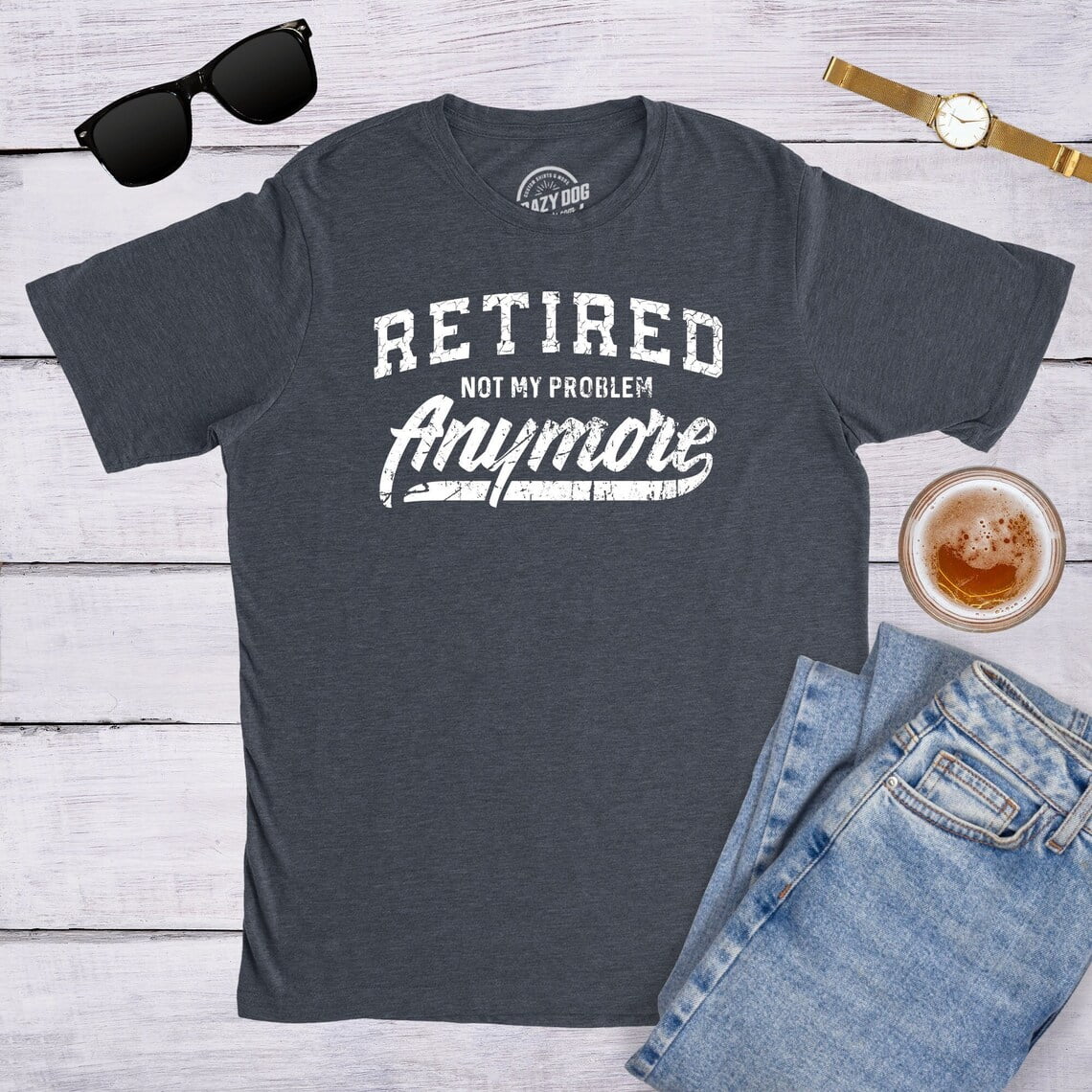 Osec I'm Retired Shirt, Not My Problem Anymore, Funny Grandpa Shirt, Happy Retirement Tee ...