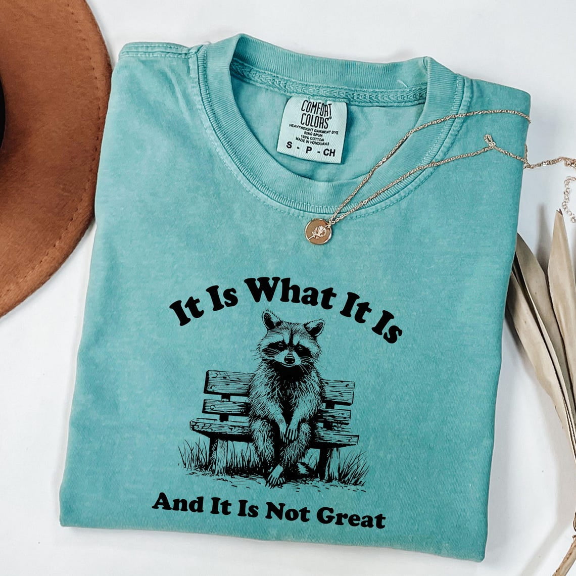 Osec It Is What It Is And It Is Not Great Shirt, Funny Vintage Drawing Shirt,Raccoon Shirt,Funny ...