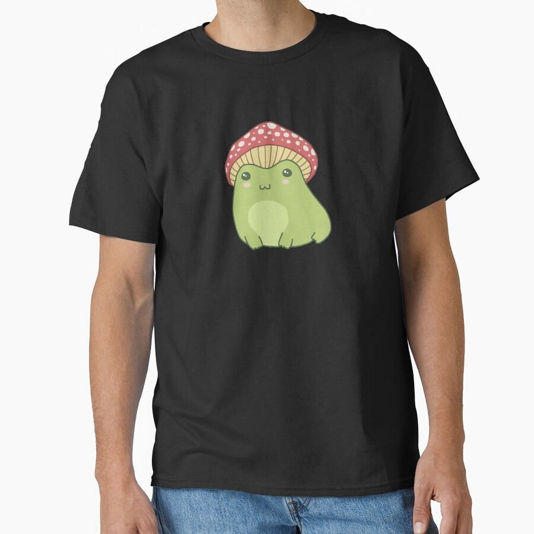 Osec Kawaii Frog With Toadstool Mushroom Hat: Cottagecore Aesthetic ...
