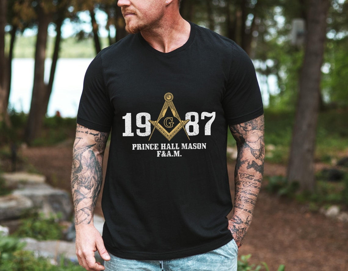 Osec Mason Masonic Shirt 1987 Prince Hall Square & Compass Symbol ...