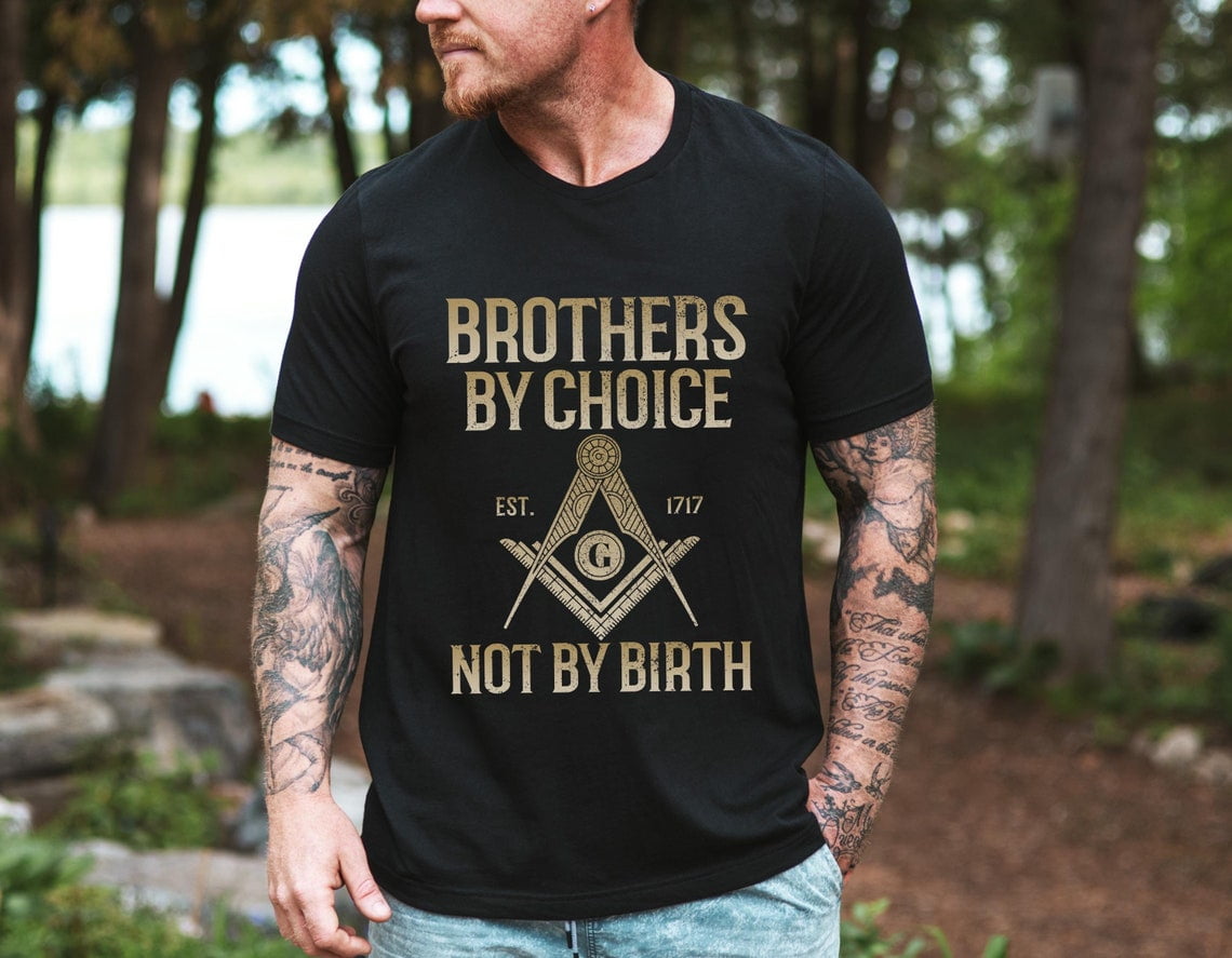 Osec Mason Masonic Shirt Brothers By Choice Square & Compass Symbol ...