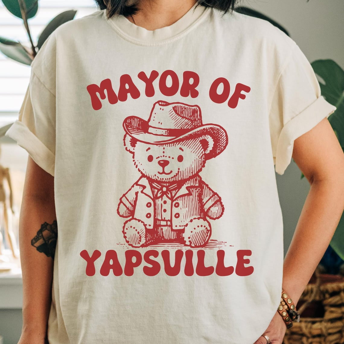 Osec Mayor of Yapsville Shirt, Funny Tshirt, Western Bear Tee Shirt ...