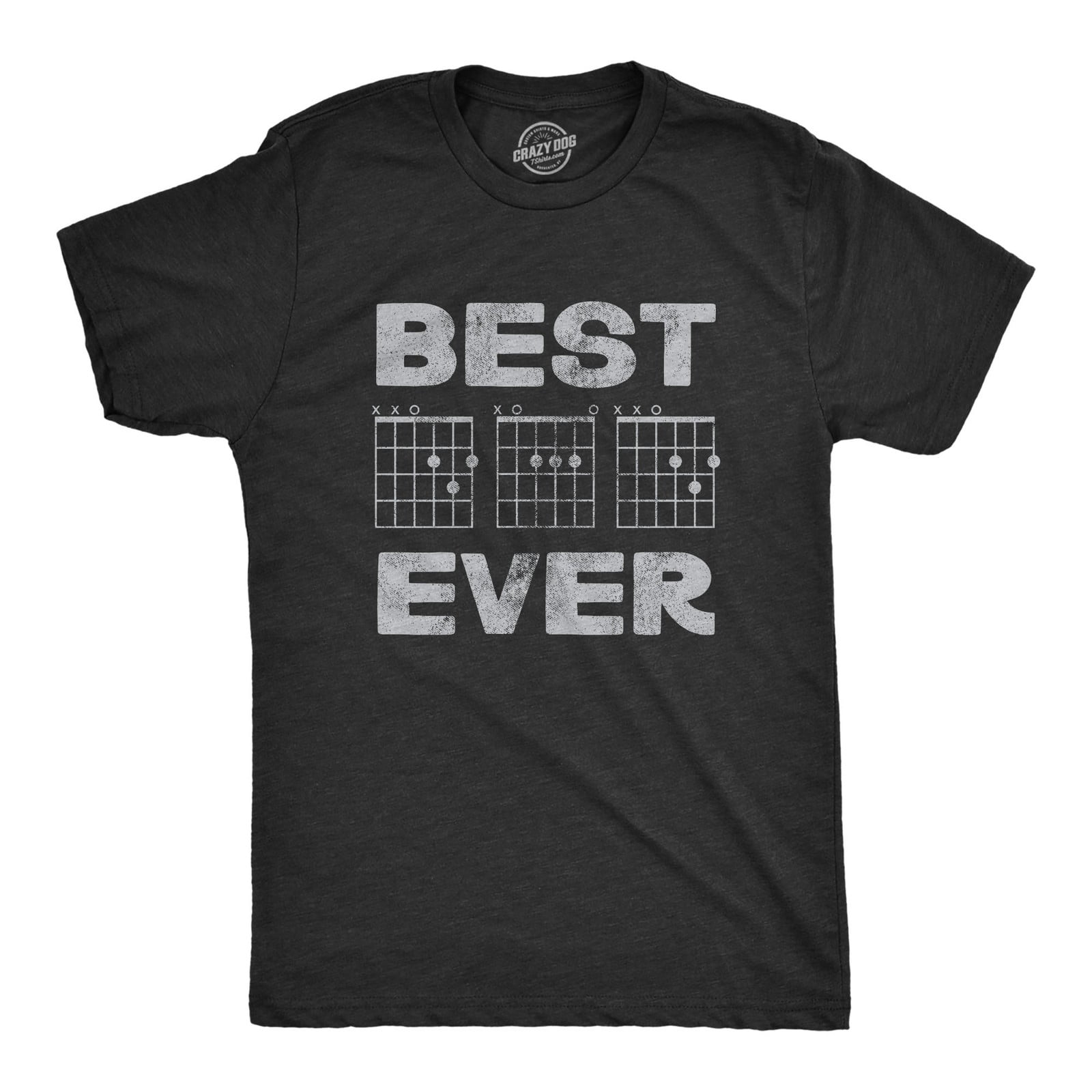 Osec Mens Best Dad Ever Guitar Chords T Shirt Funny Sarcastic Fathers Day Musical - Walmart.com