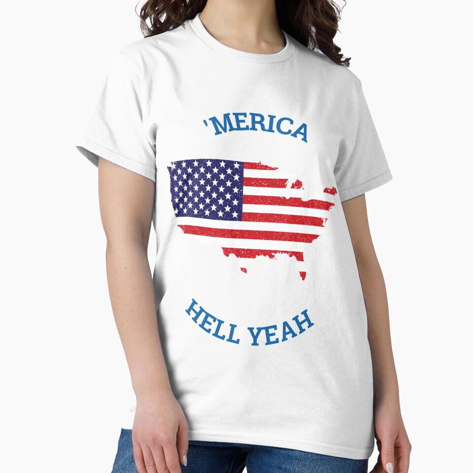 Osec Merica Hell Yeah Classic T-Shirt, Retro Tee For Man, Woman Shirt ...