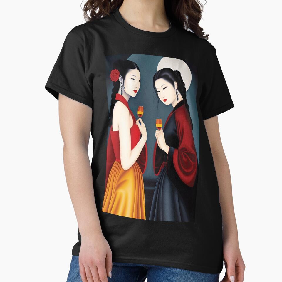 Osec Midnight Cocktail Japanese Elegance And Femininity Clic T-Shirt ...