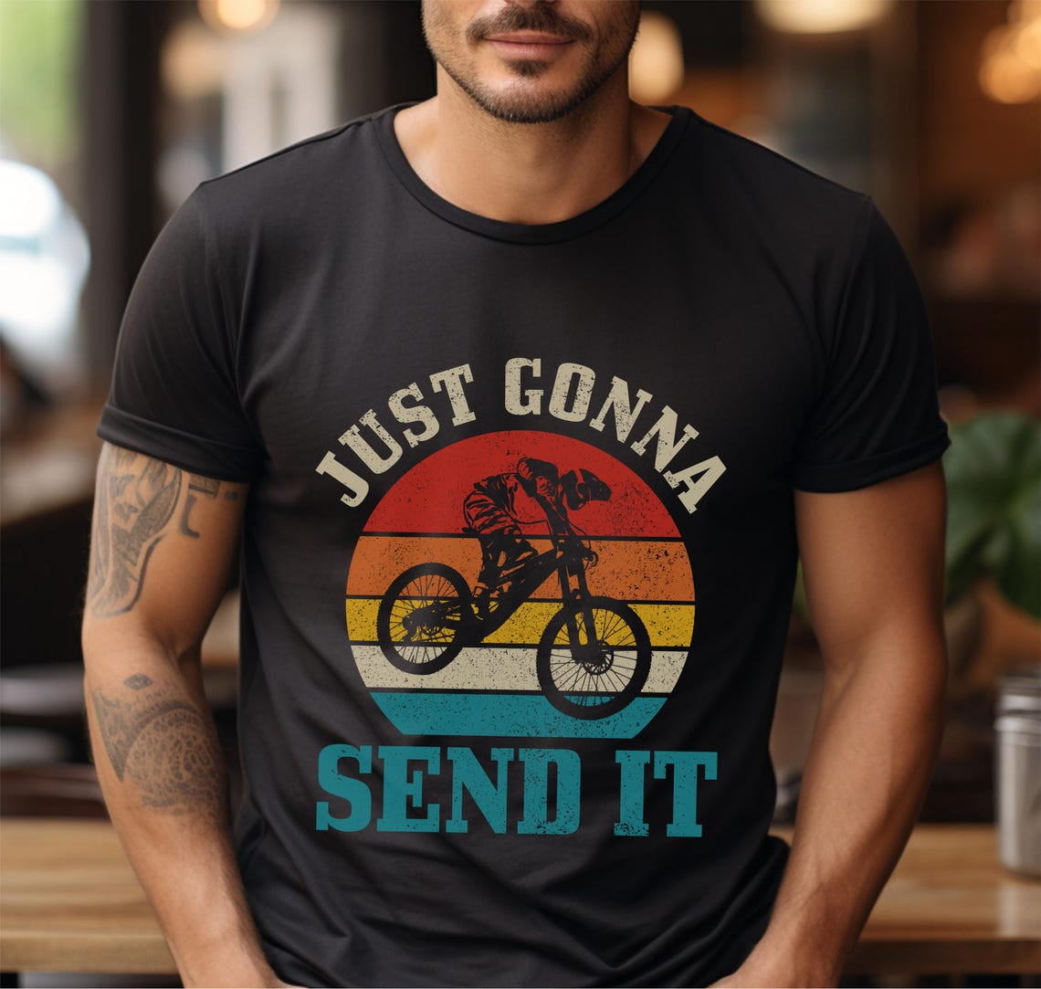 Osec Mountain Bike Shirt Just Gonna Send It Vintage Mountain Biking ...