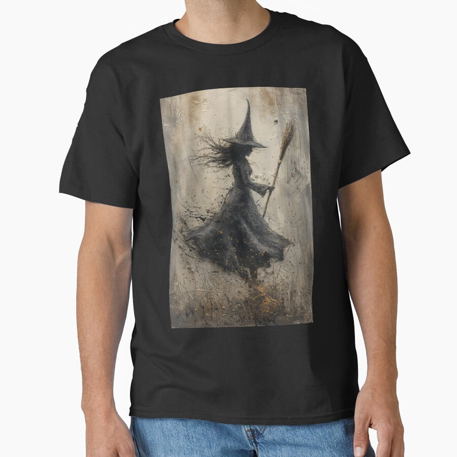 Osec Mysterious Witch Oil Paint - Witchcore Aesthetic Clic T-Shirt ...