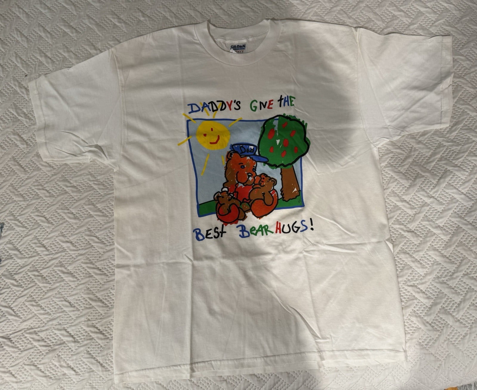 Osec New Fathers Day Gift_â€ Daddy's Give the Best Hugsâ€ Cotton T ...