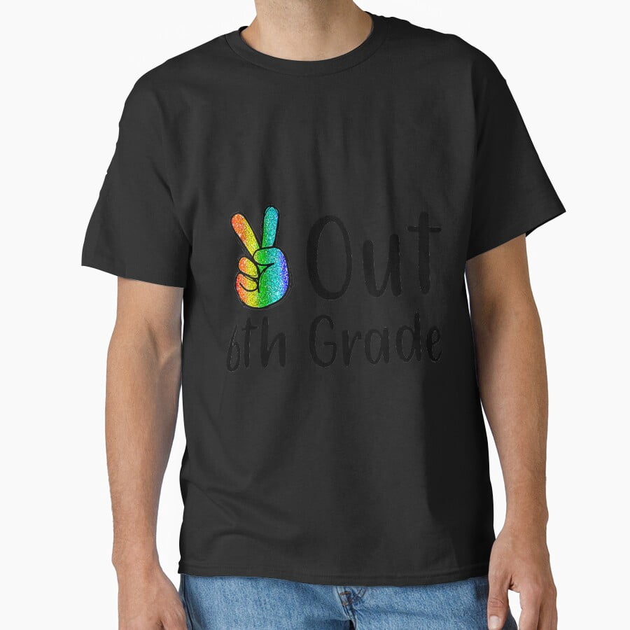Osec Peace Out 6Th Grade Tie Dye Graduation Classic T-Shirt, Retro Tee ...