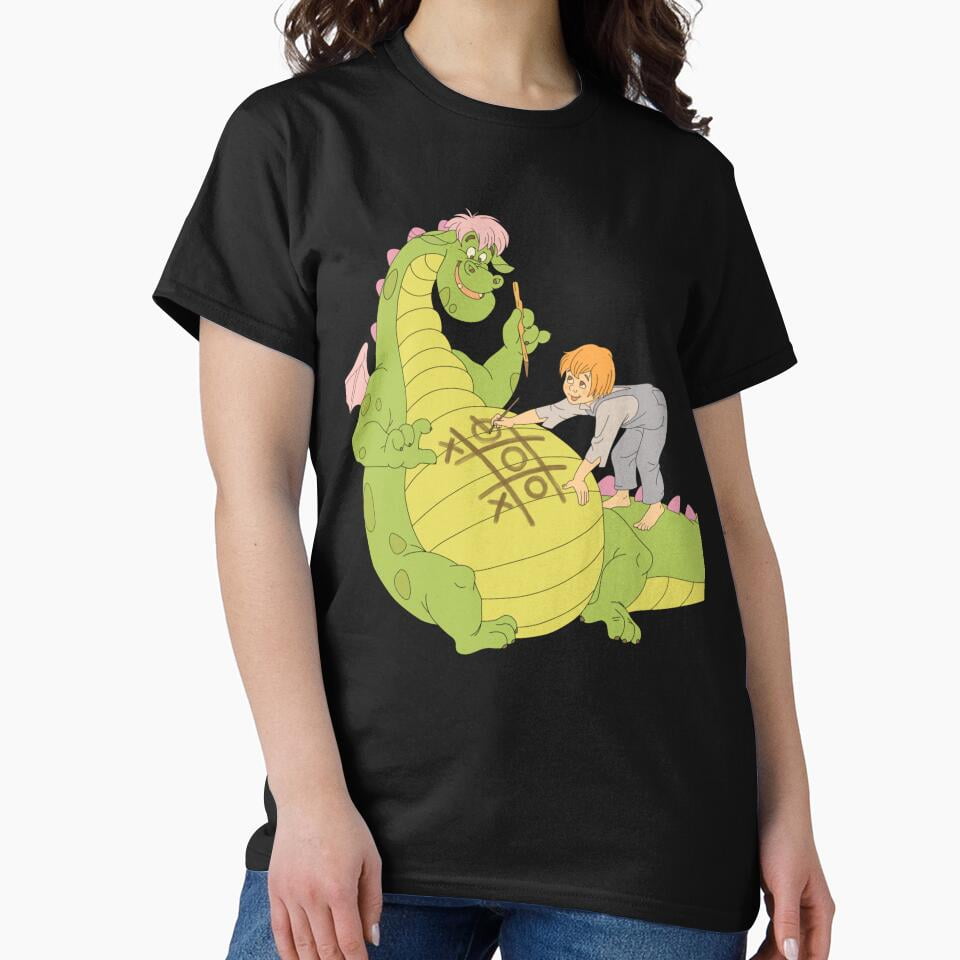 Osec Pete'S Dragon Pete And Elliott Play Tic-Tac-Toe Vintage Fan Art Classic T-Shirt, Retro Tee ...