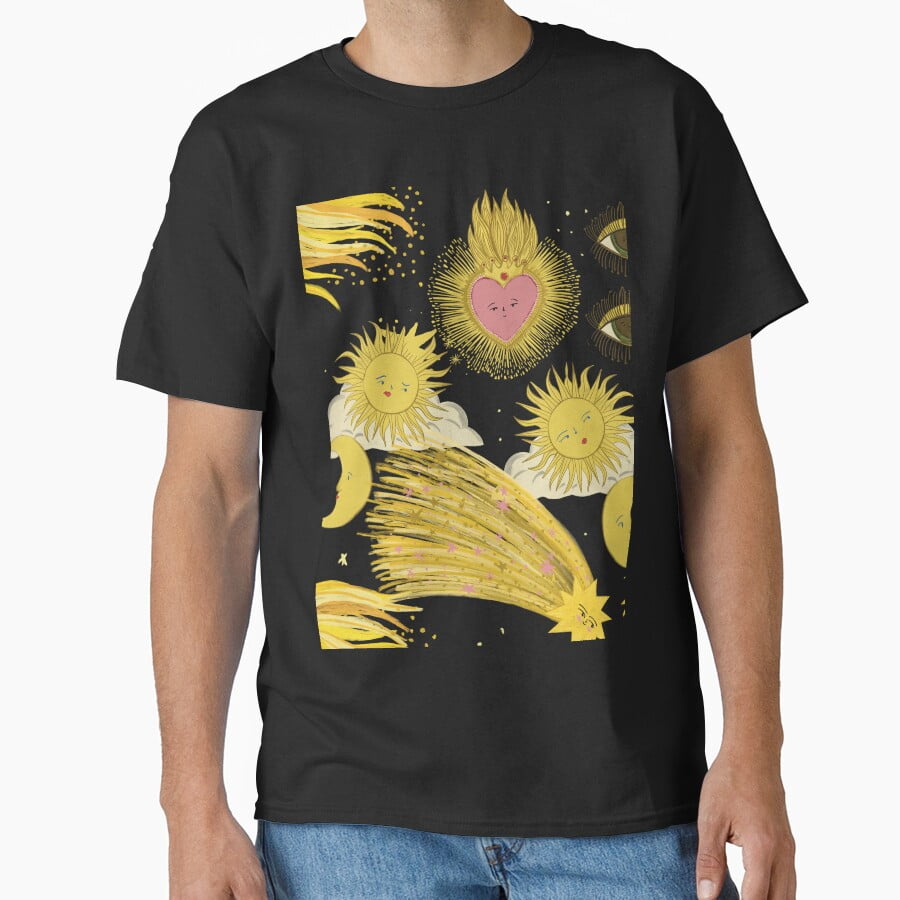 Osec Pink 90 Retro Celestial Claddagh Hearts And Cosmic Sun, Moon, And ...