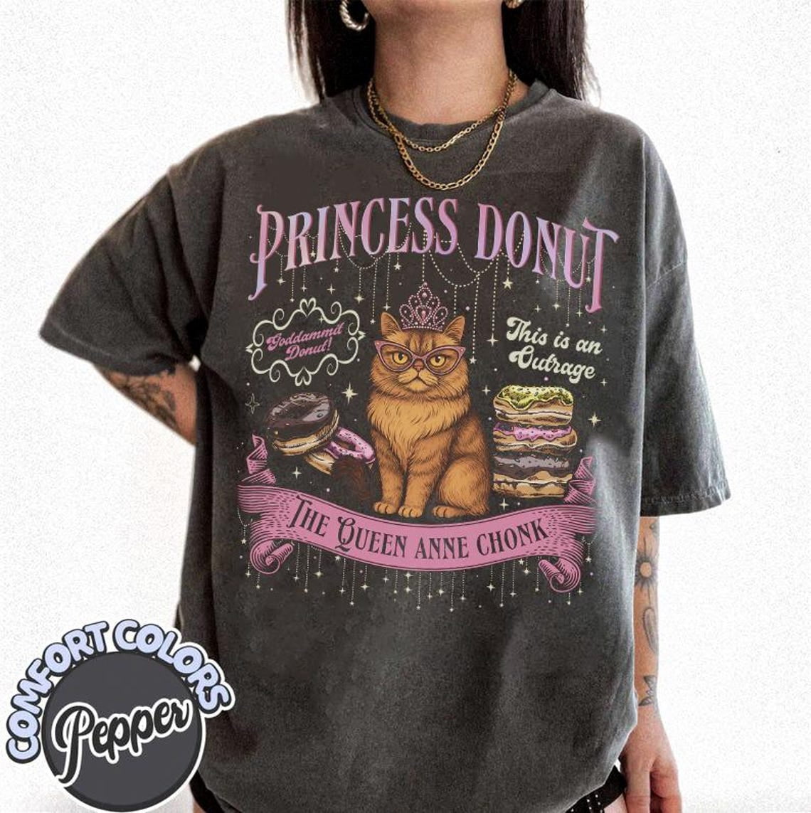 Osec Princess Donut Shirt, New Achievement Dungeon Crawler Carl Shirt, Sci-Fi Book Lover ...