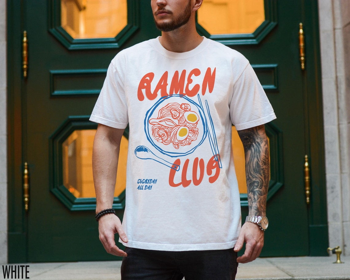 Osec Ramen Shirt, Ramen Lover, Retro Graphic Tee, Foodie T-Shirt, Ramen ...