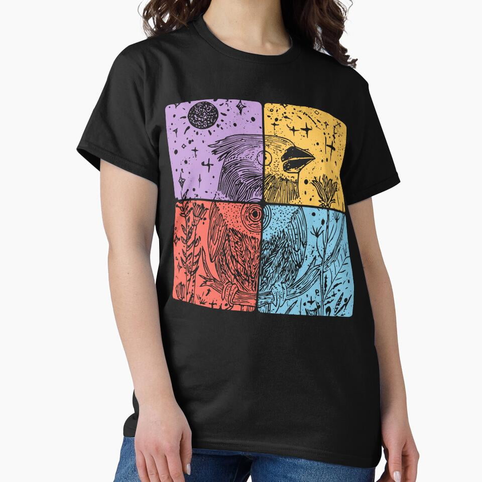 Osec Red Cardinal Bird Vintage Wildlife Art Clic T-Shirt, Retro Tee For ...