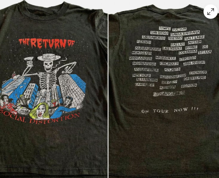 Osec Reprint Social Distortion band t shirt,2 side, father day ...