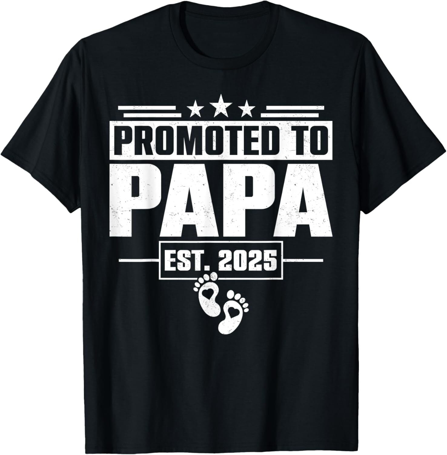 Osec Retro Promoted To Papa Est. 2025 New Grandpa Fathers Day Men T-Shirt Hoodie - Walmart.com