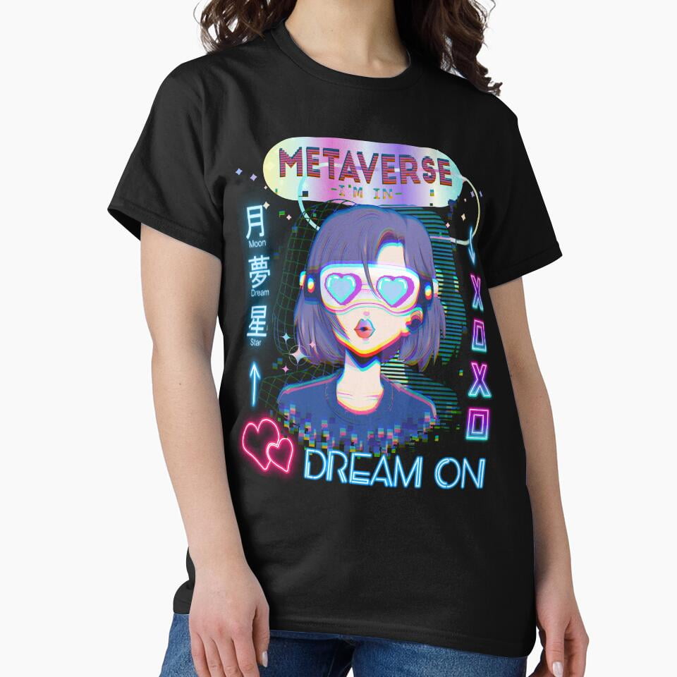 Osec Retro Psychedelic Neon Anime Girl Gamer Japanese Glitchy Vaporwave ...