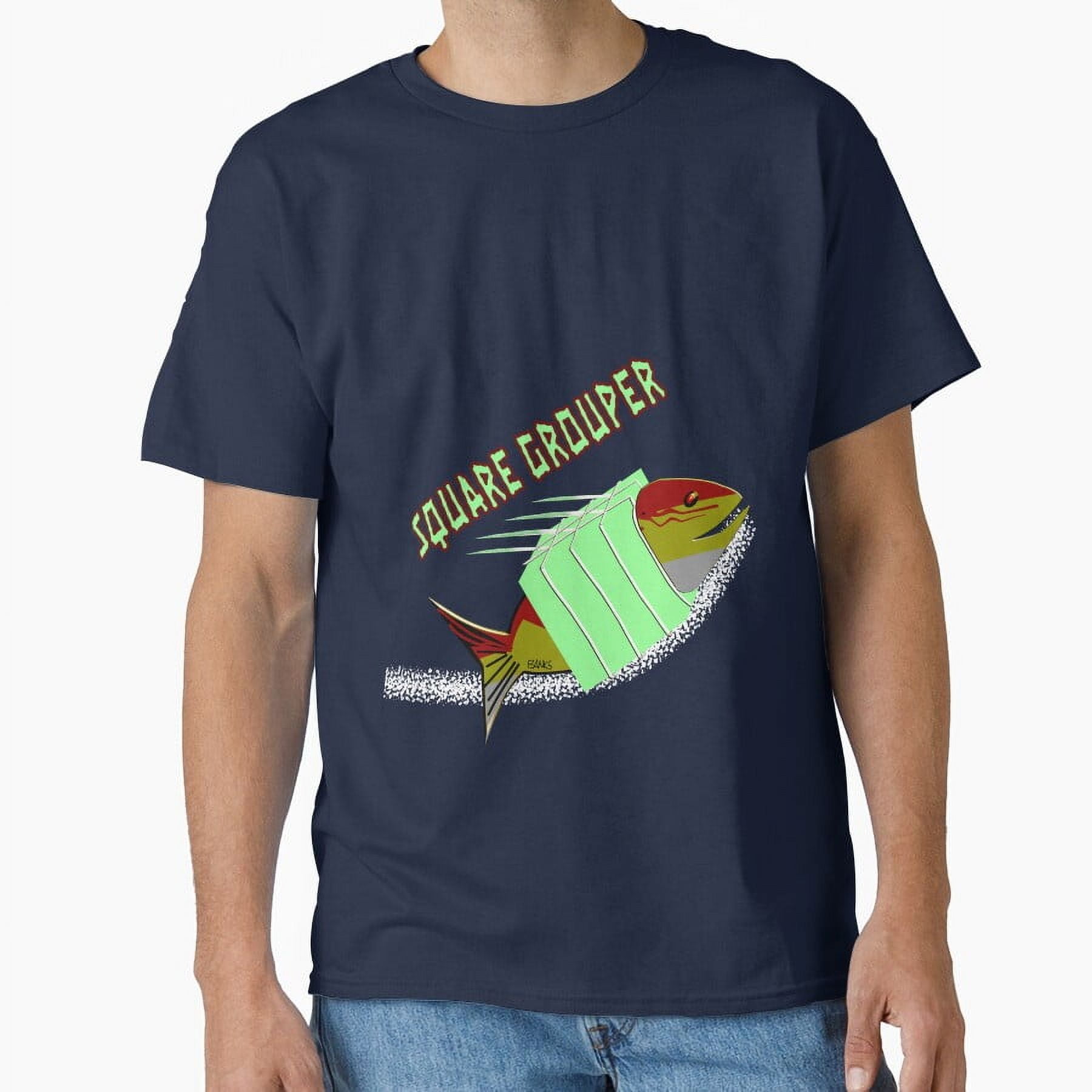 Osec Square Grouper Clic T-Shirt, Retro Tee For Man, Woman Shirt ...