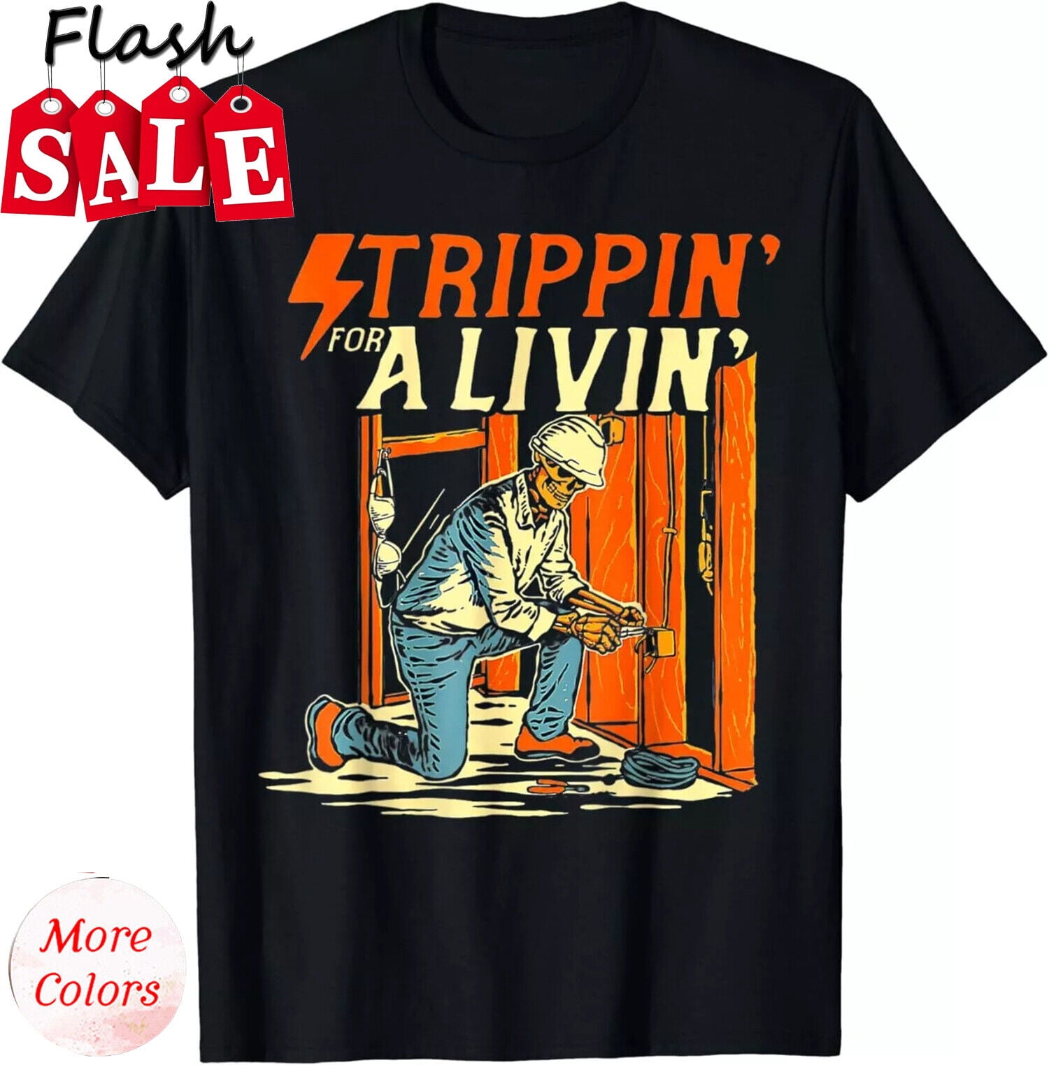 Osec Stripping For A Living Powerline Fatherï¿½s Day Electricians T ...