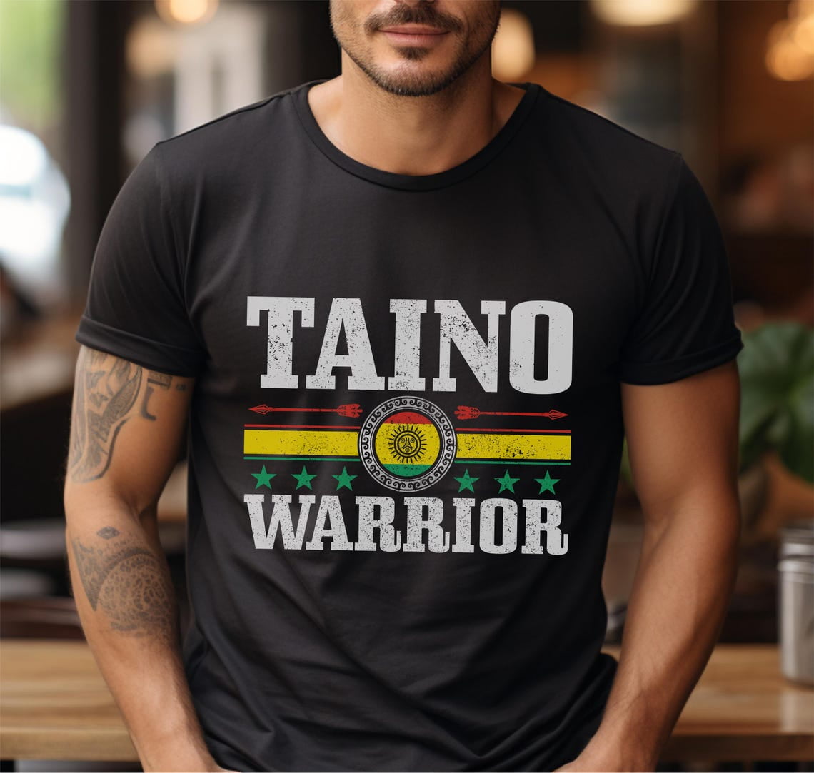 Osec Taino Warrior T-Shirt Puerto Rico Puerto Rican Heritage Taino ...
