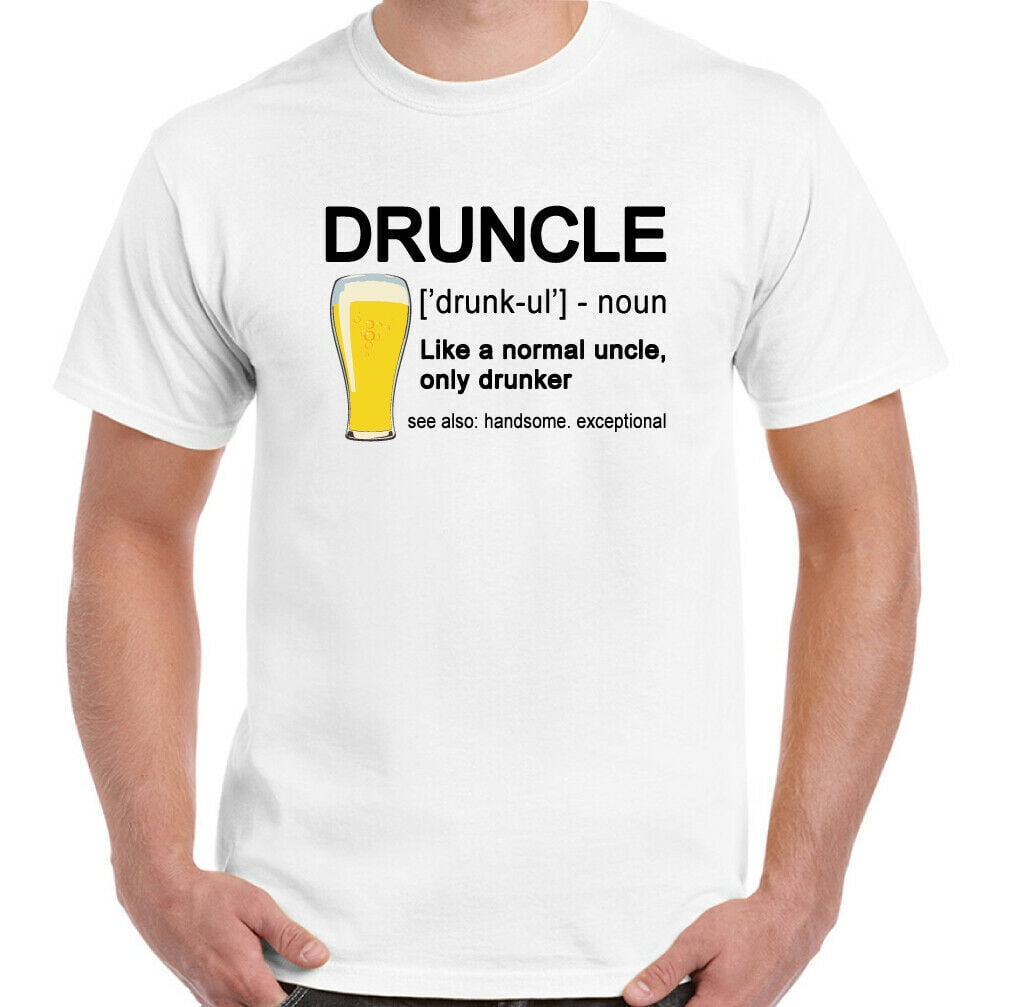 Osec UNCLE T-SHIRT Druncle Beer Funny Mens Father's Day Tee Top Funcle ...