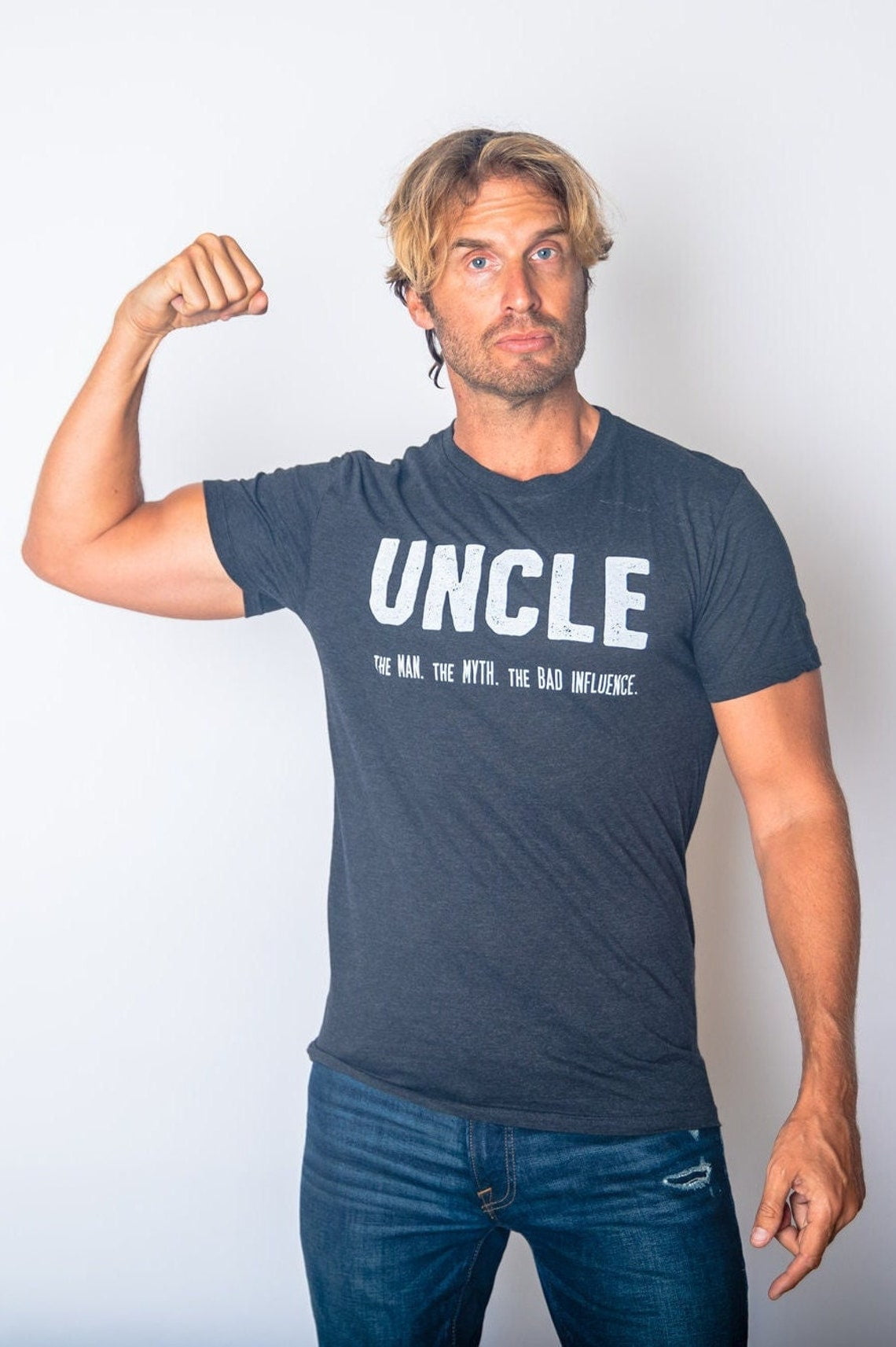 Osec UNCLE The Man The Myth, Bad Influence, Best Uncle Ever Shirt, Gift ...