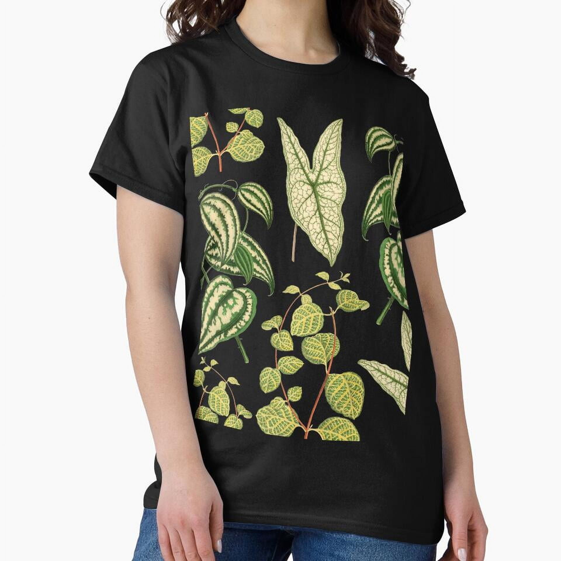 Osec Urban Jungle Green Leaf House Plants Night Pattern Cottagecore ...