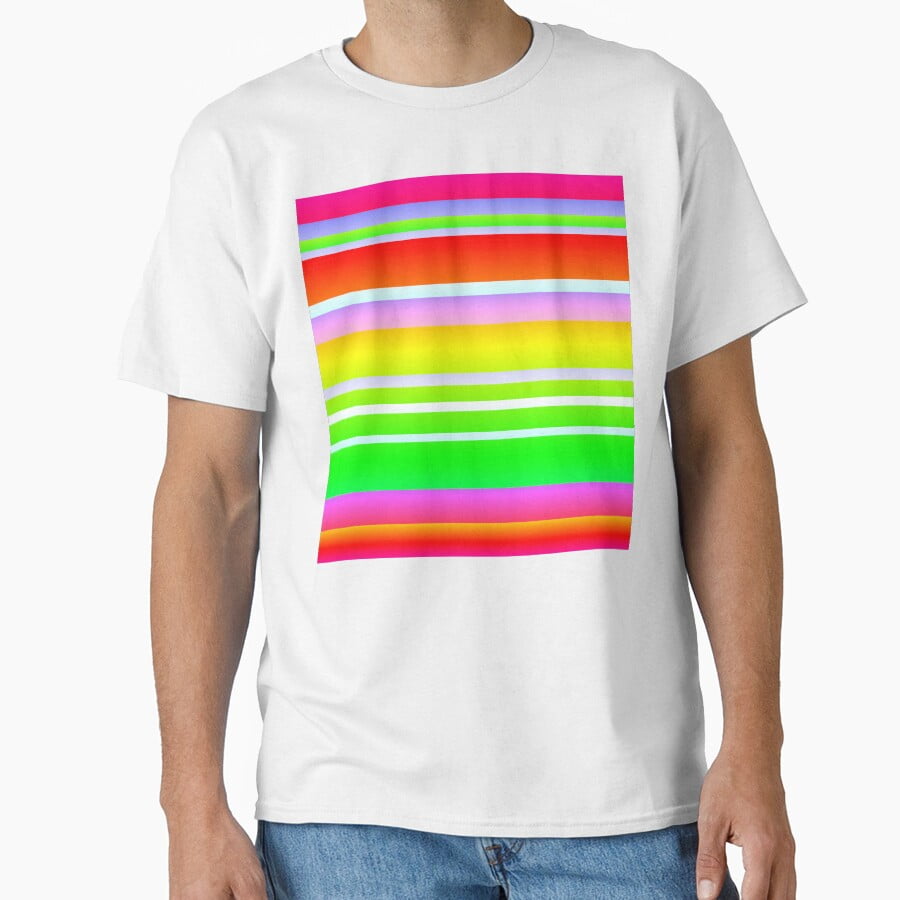 Osec Vibrant Summer Times Color Palette (Striped) Classic T-Shirt ...