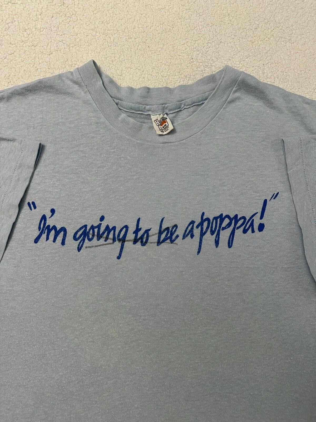 Osec Vintage 1970s 70s I'm Going To Be A Poppa Fatherhood Father Dad ...