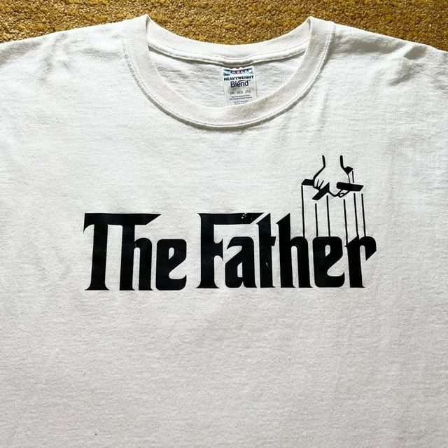 Osec Vintage godfather film movie logo parody dad heavy the father tee ...