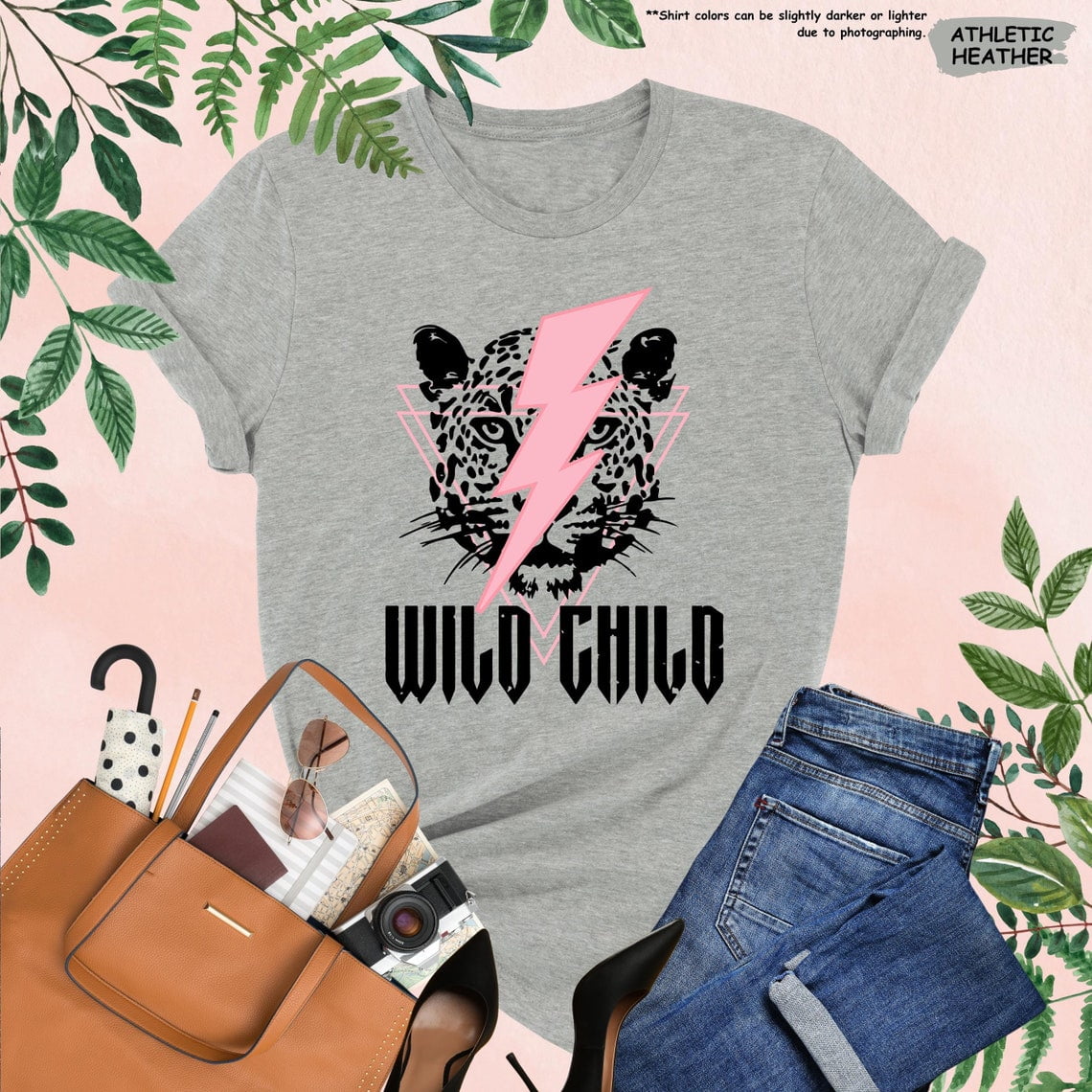 Osec Wild Child Shirt, Snow Leopard Shirt, Boho Wild Shirt, Retro Wild ...