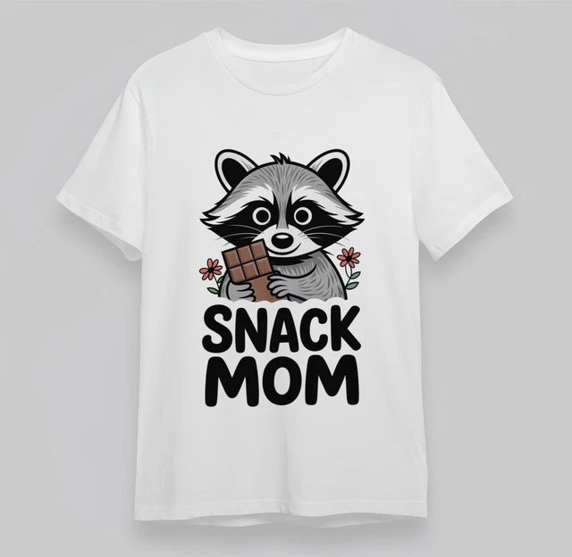Osec Women'S Snack Mom Graphic Tee Cute Chocolate Lover Unisex 100% ...