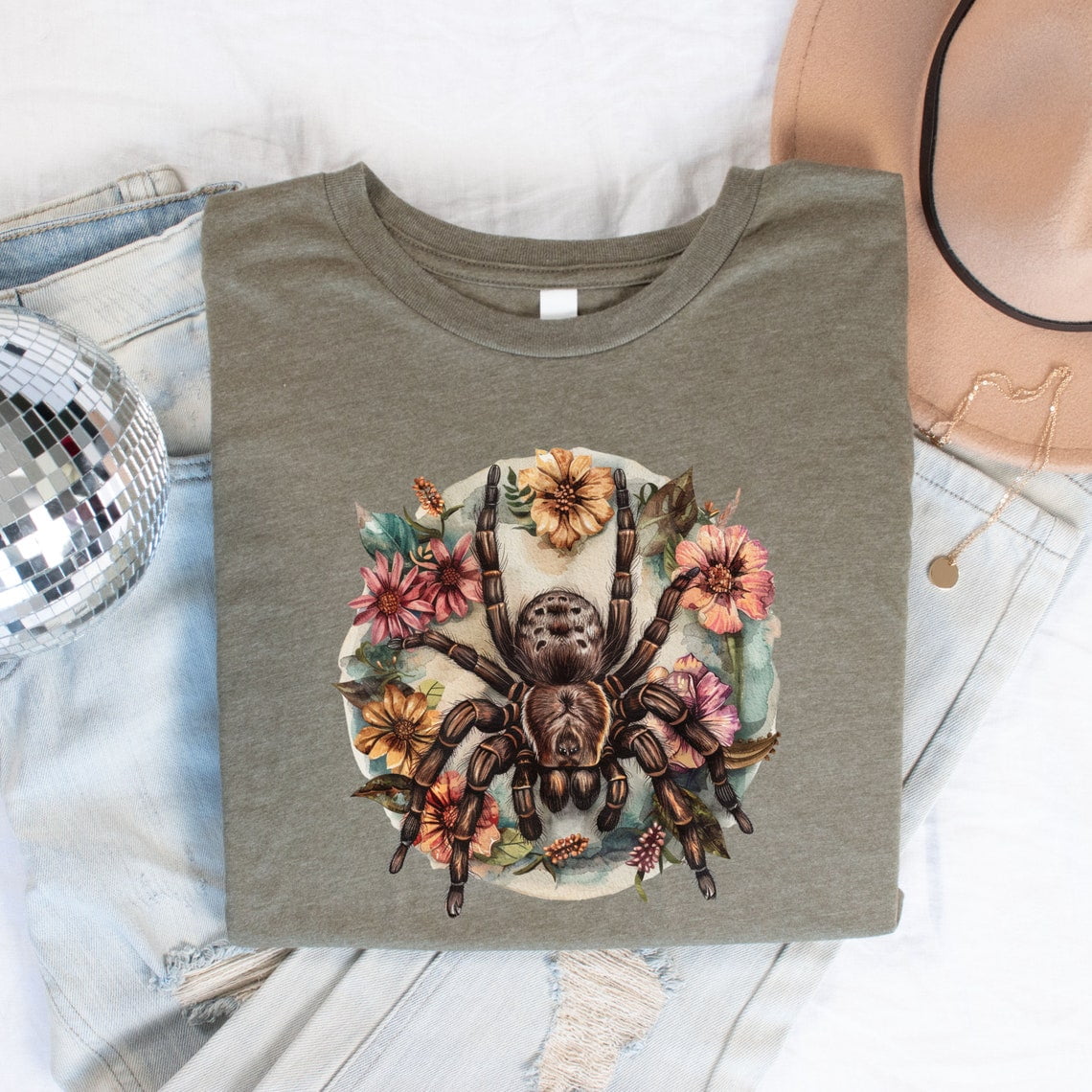 Osec Women's Watercolor Tarantula Shirt, Tarantula Spider Lover Mother ...