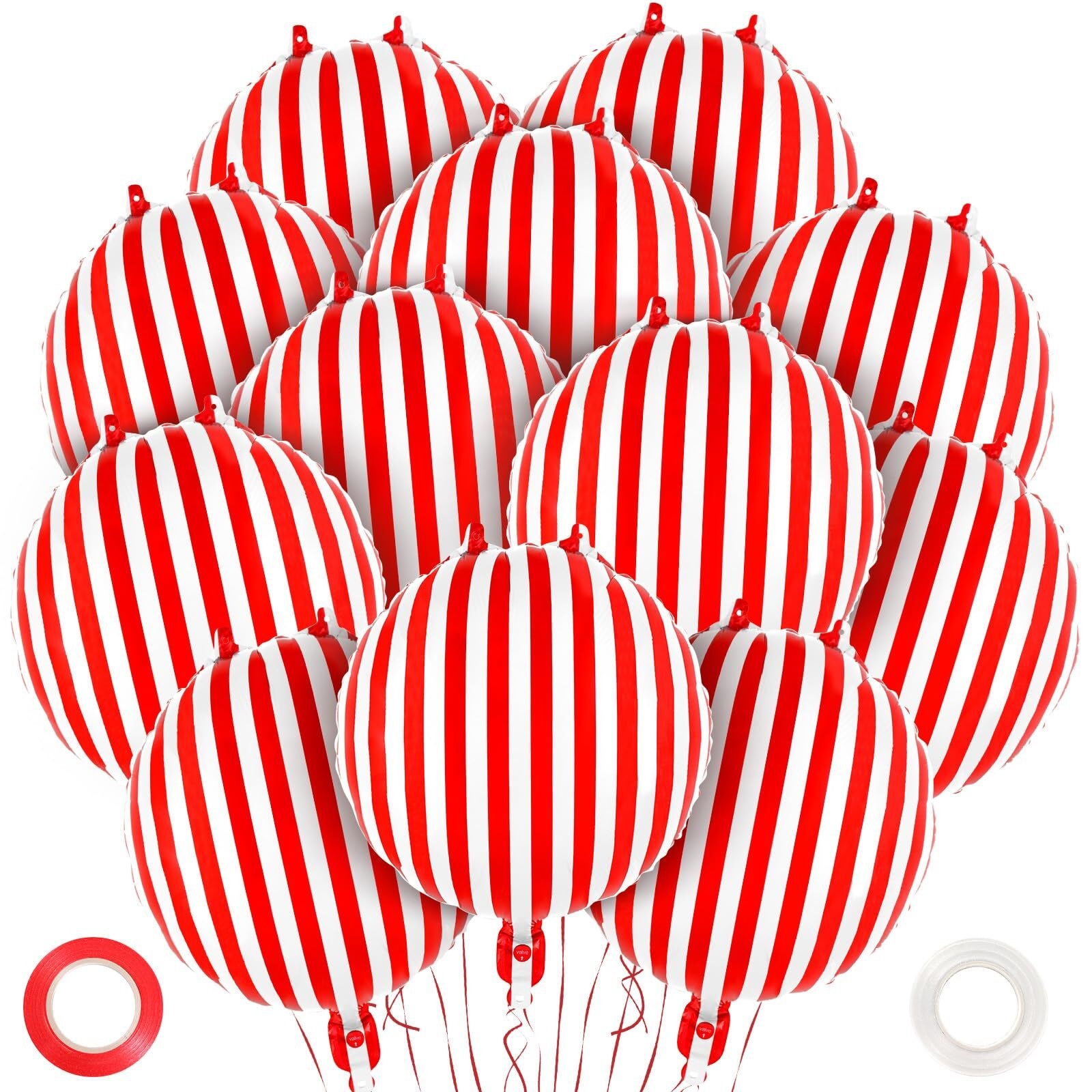 Osehun 12 Pcs Striped Balloons, Halloween Party Decorations, Halloween ...