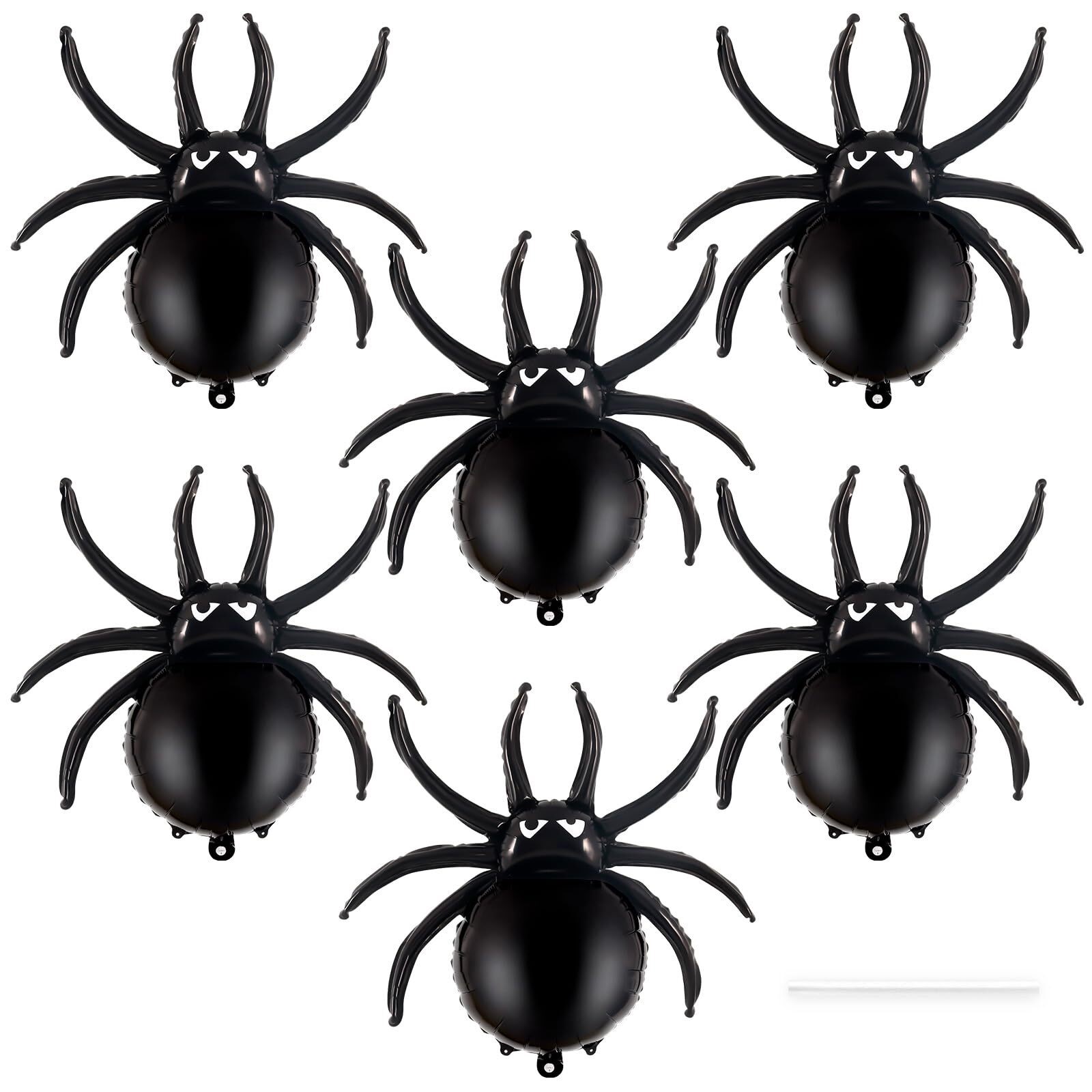 Osehun 6 Pcs Spider Balloons,Large Halloween Black Spiders Balloon ...