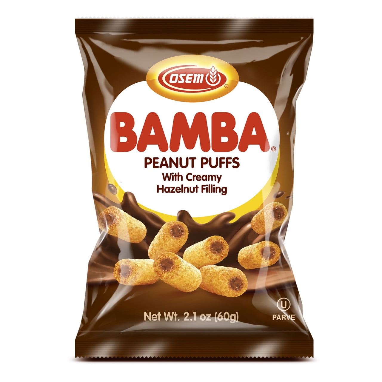 Osem Bamba Hazelnut Cream Peanut Butter Snacks Corn Puffs 2.1 oz ...