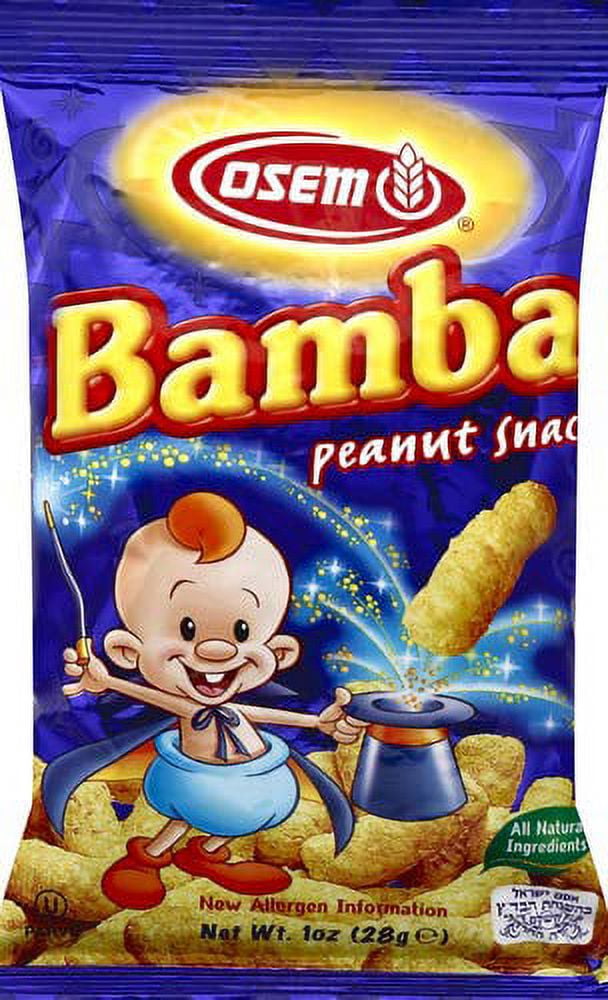 Osem Bamba peanut snack 1 ounce bag (Pack of 24) - Walmart.com