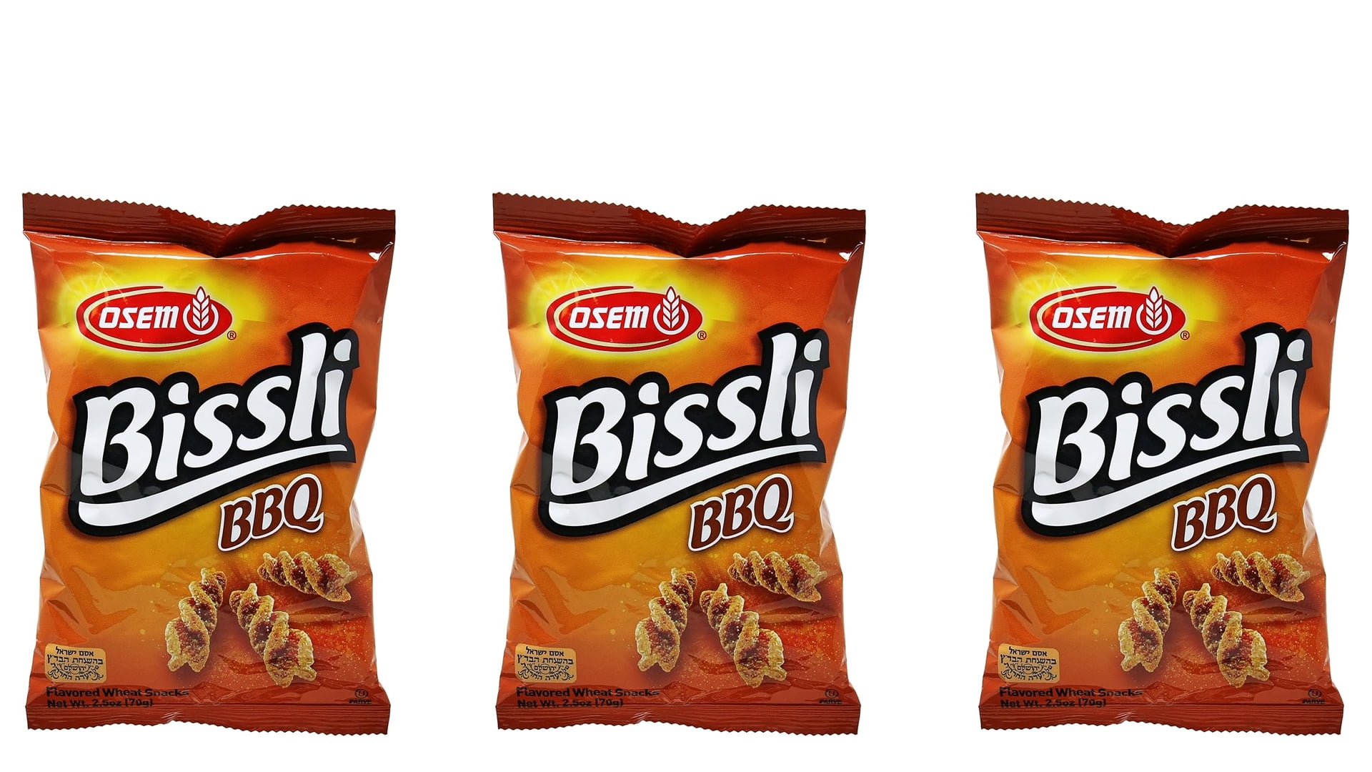 Osem Bissli BBQ Flavored Wheat Snacks 2.5oz, 3 Pack - Walmart.com