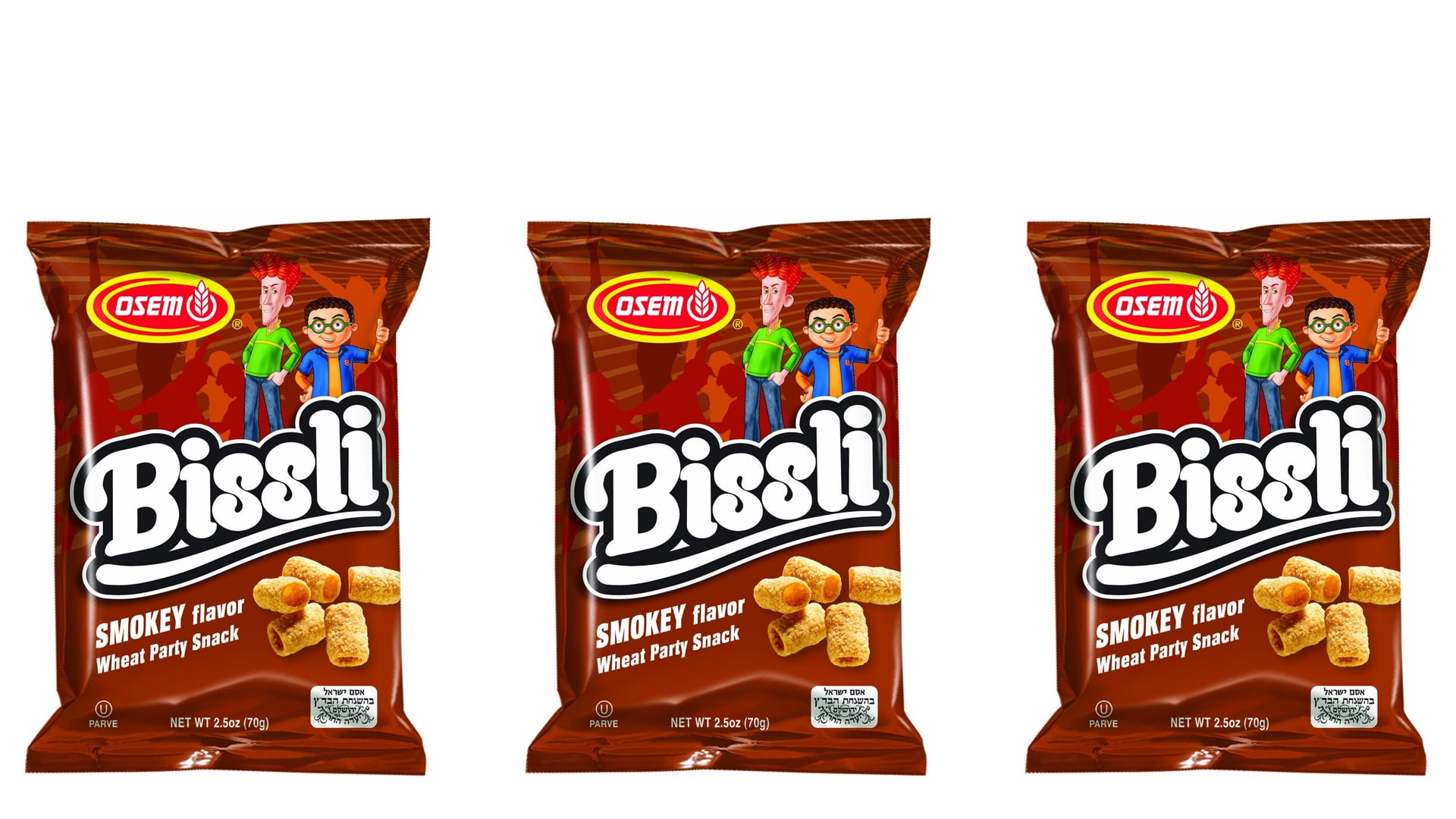 Osem Bissli Smoke Flavored Wheat Snacks 2.5oz, 3 Pack - Walmart.com