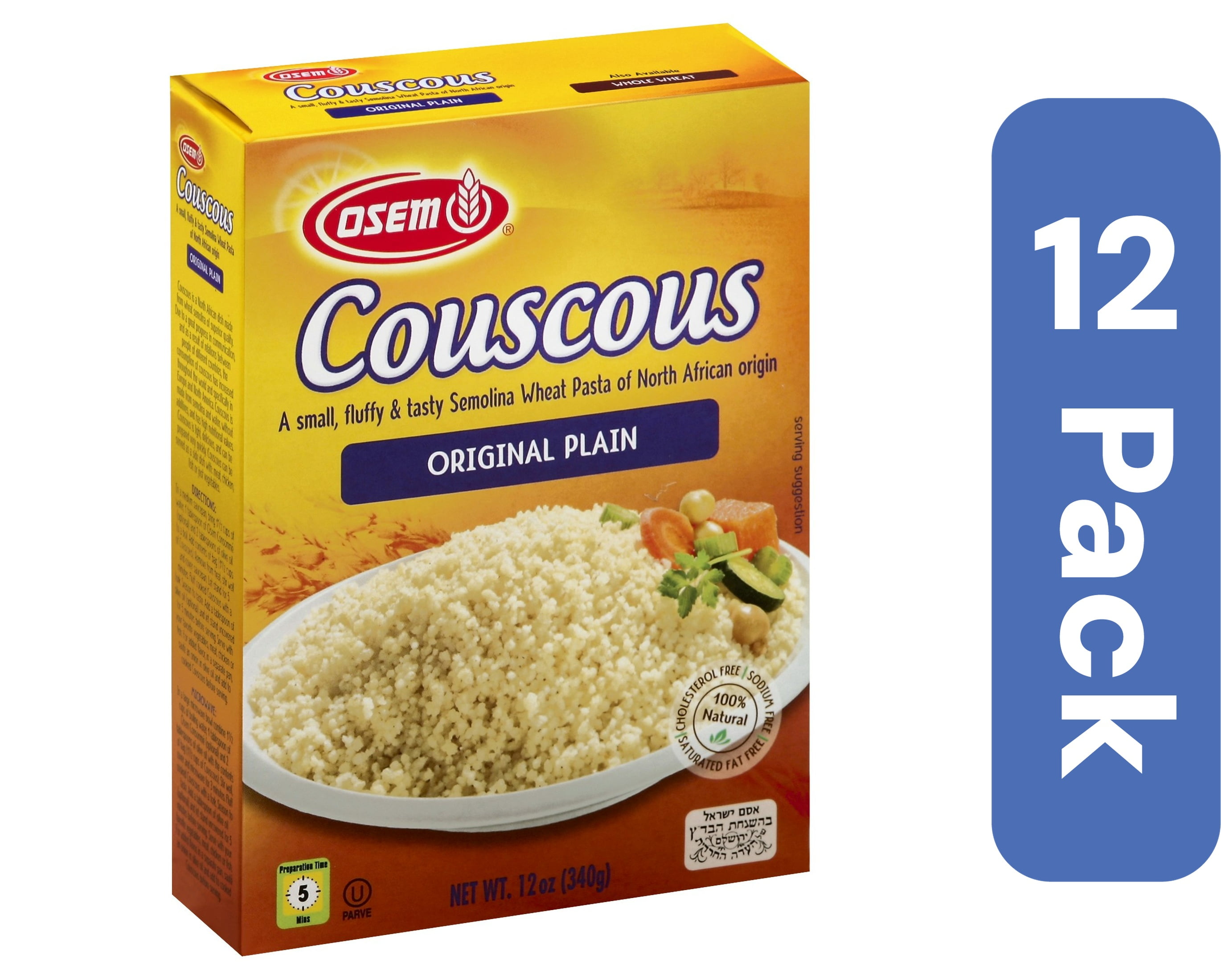 Osem North African Couscous 12 oz (Pack Of 12) - Walmart.com