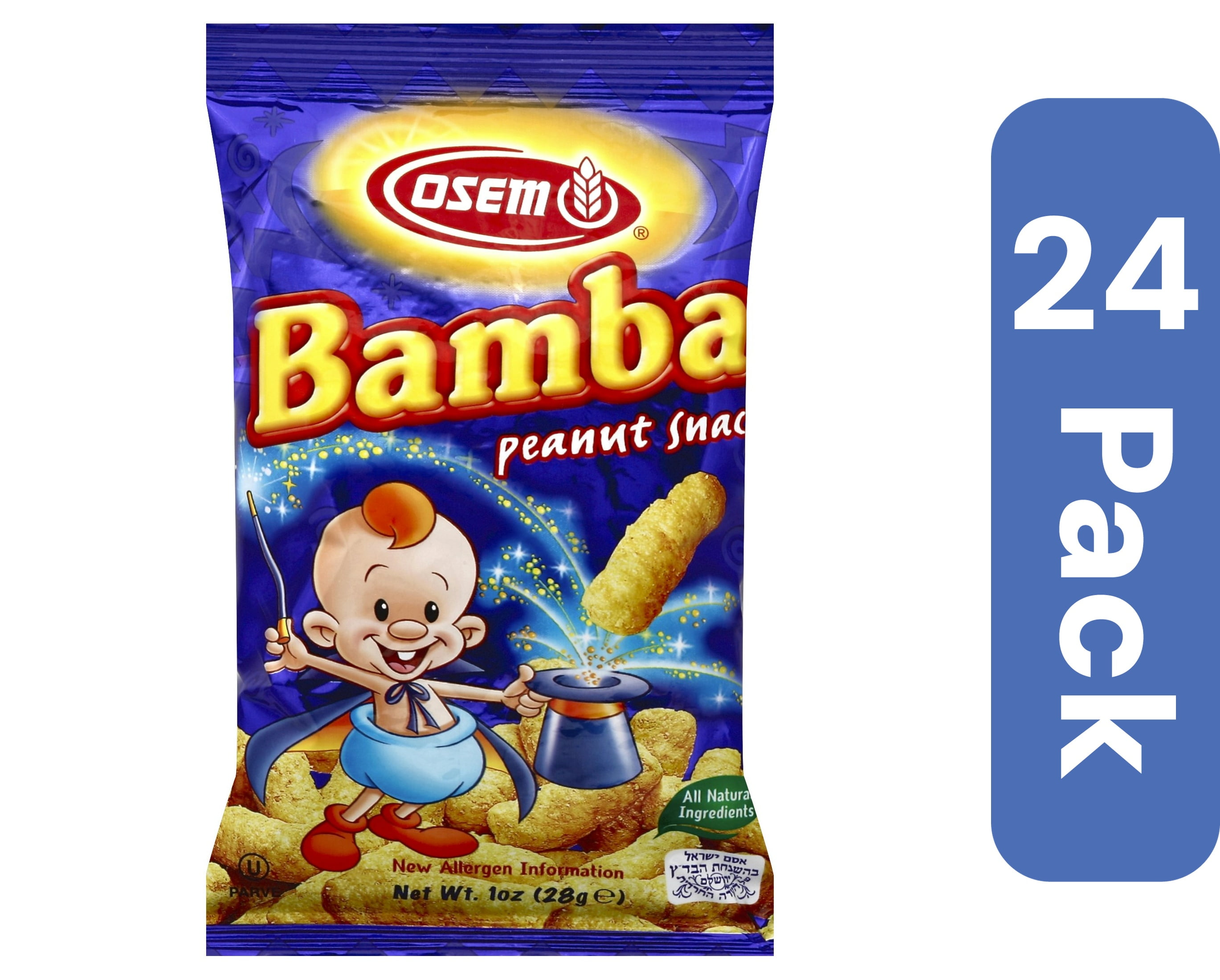 Osem Snack Bamba Small 1 oz (Pack Of 24) - Walmart.com