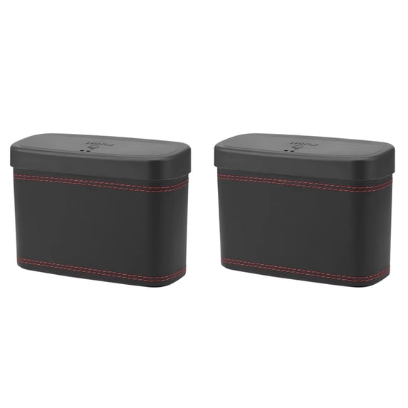 Osfvolr 2X Car Trash Bin - Hanging Vehicle Garbage Dustbin, Square ...