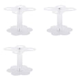 Osfvolr 3X Ice Cream Cone Holder,4 Holes Acrylic Cone Display Stand ...