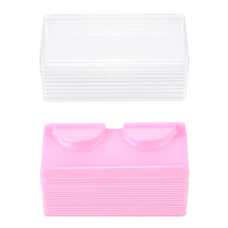 Osfvolr 50 Packs Minifalse Eyelash Storage Box Empty False Eyelash Care ...