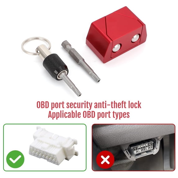 Osfvolr Car OBD II Port Lock Aluminum Alloy OBD Port Locking Tool OBD2 ...