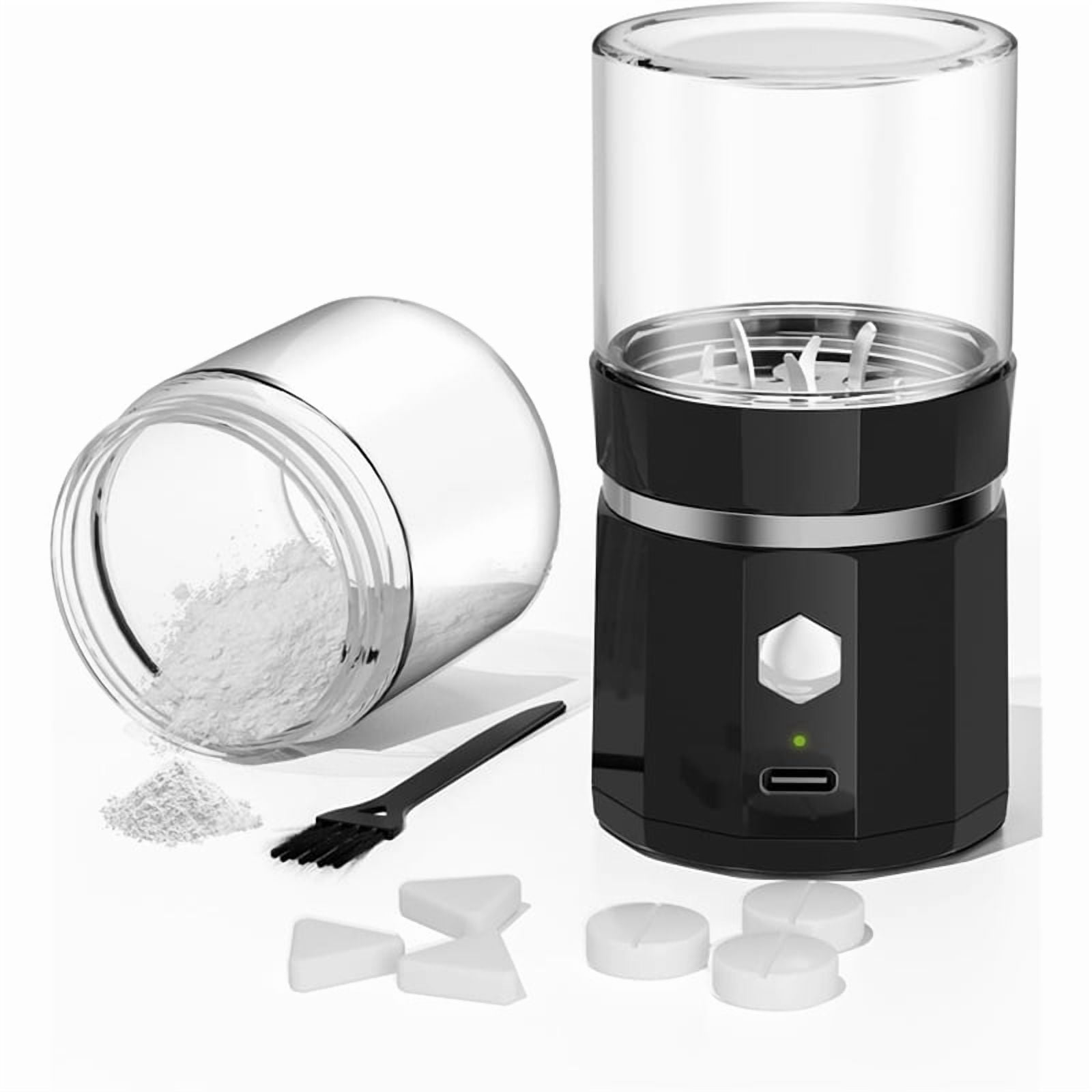Osfvolr Cordless Electric Pill Crusher,Pill Crusher Fine Powder with ...